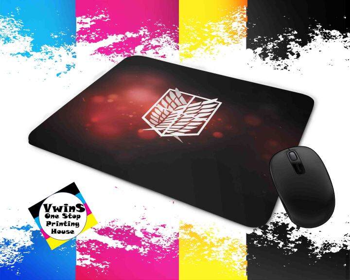 Attack on Titan Logo Design Mouse pad! AOT Anime Logo Design ...