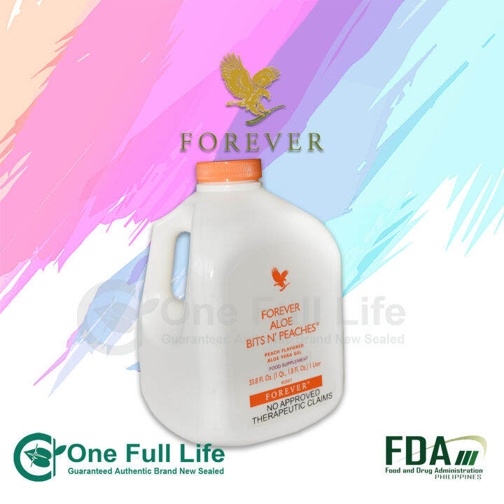 Forever Aloe BITS N PEACHES Flavored Gel 1 Liter | Lazada PH