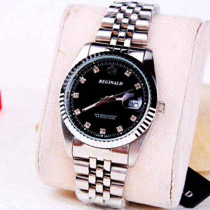 Reginald Men Watch SS Black Stone | Lazada