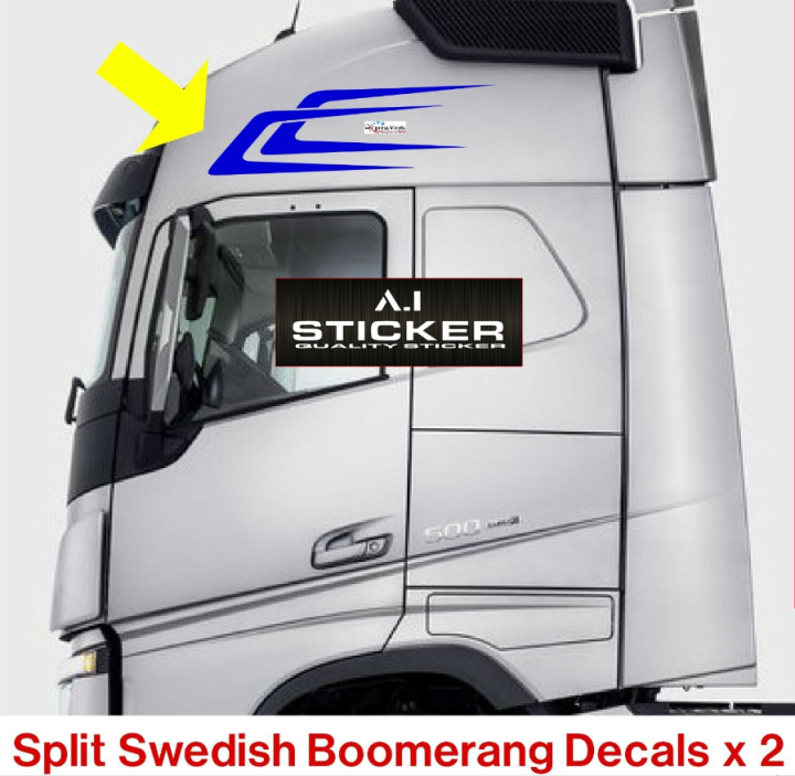 Volvo DAF Scania truck roof decals x 2. danish arrow style | Lazada