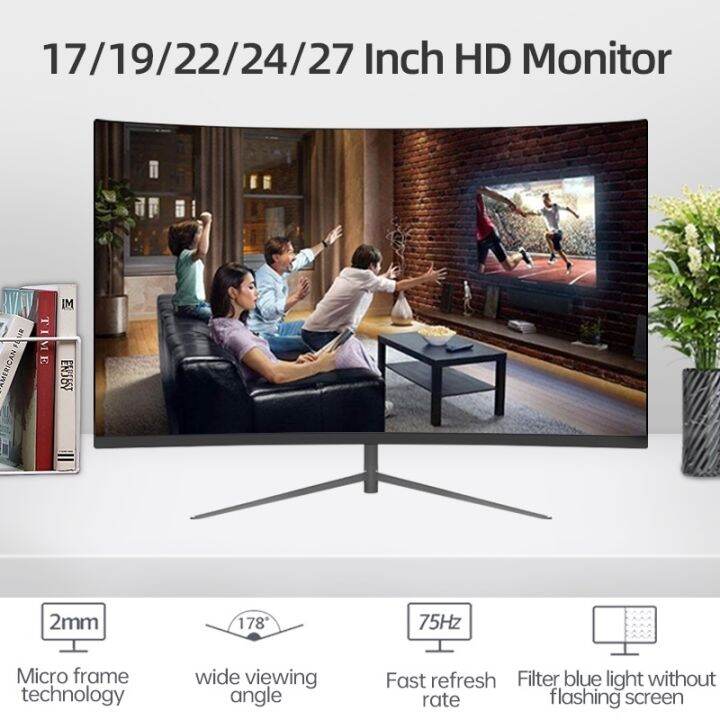 Monitor 24/22/19/17 Inch Computer Monitor HDMI VGA Original Brand ...