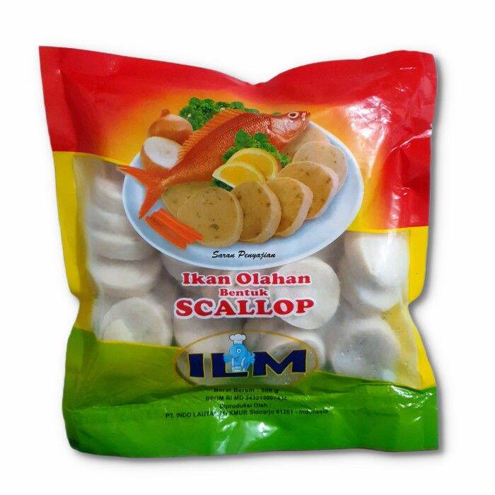 IKAN OLAHAN SCALLOP ILM PREMIUM 500g ILM Ikan Scallop 500gr ISI 33 ...