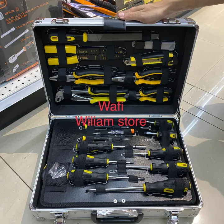 Krisbow Kotak Perkakas Mekanik ToolKit 109 Box Aluminium Set Tool Kit ...