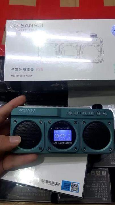 New Sansui F28 R Radio Wireless Bluetooth Speaker Mini Plug in Walkman ...