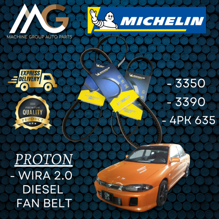 Michelin Belt Proton Wira 2.0 (Diesel) 3350 / 3390 / 4PK 635 Power ...