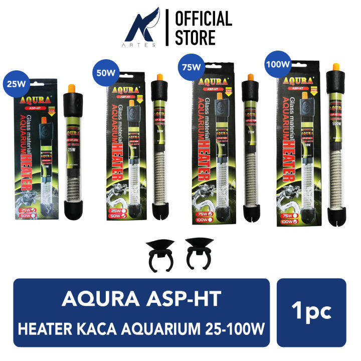 AQURA ASP-HT Heater-Hiter-Penghangat-Pemanas Air Kaca Akuarium-Aquarium ...