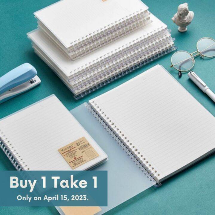 FLACY 20/26 Holes A5/B5 Refillable Minimal Muji Style Binder Notebook ...