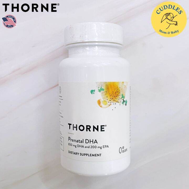 (Thorne) Prenatal DHA 650 mg EPA 200 mg 60 Gelcaps วิตามินบำรุง สำหรับ ...