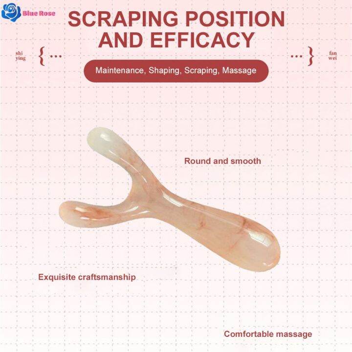 Blue Rose Facial nose Y-shaped scraping massage stick, unblocking ...