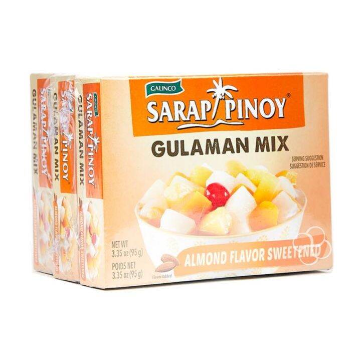 Galinco Sarap Pinoy Almond Gulaman Mix 3 x 95g | Lazada PH