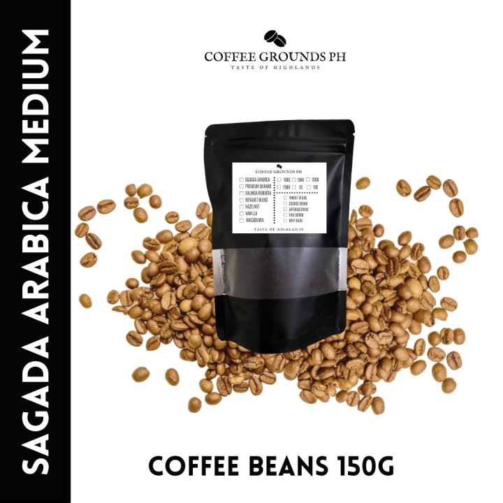 Sagada Arabica Medium Roast: Premium Whole Coffee Beans 150g by Coffee ...