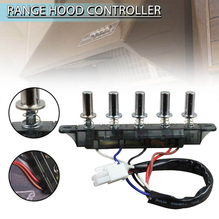 5Button Range Hood Switch Button Universal Switch Control Board Panel ...