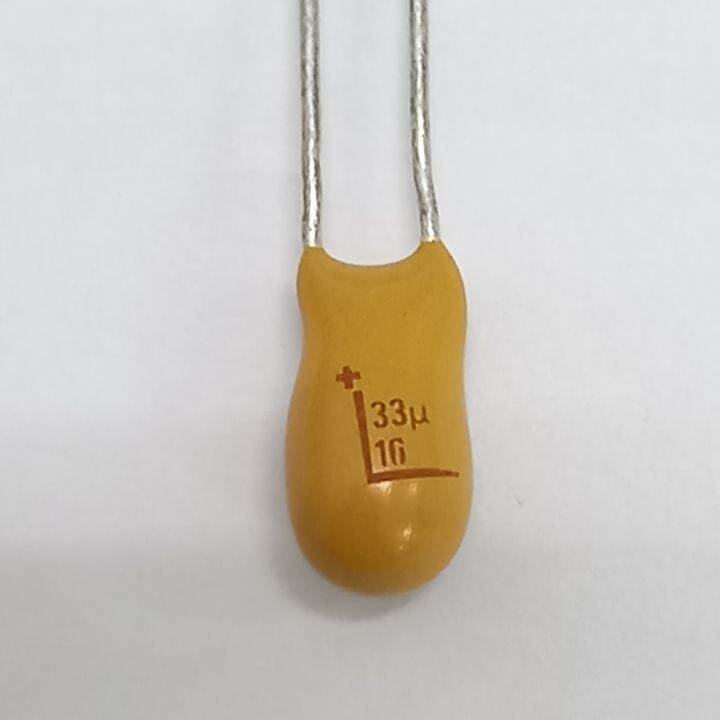 3PCS 33uF 16V ±10%, Radial Leaded Tantalum Capacitor (336) | Lazada