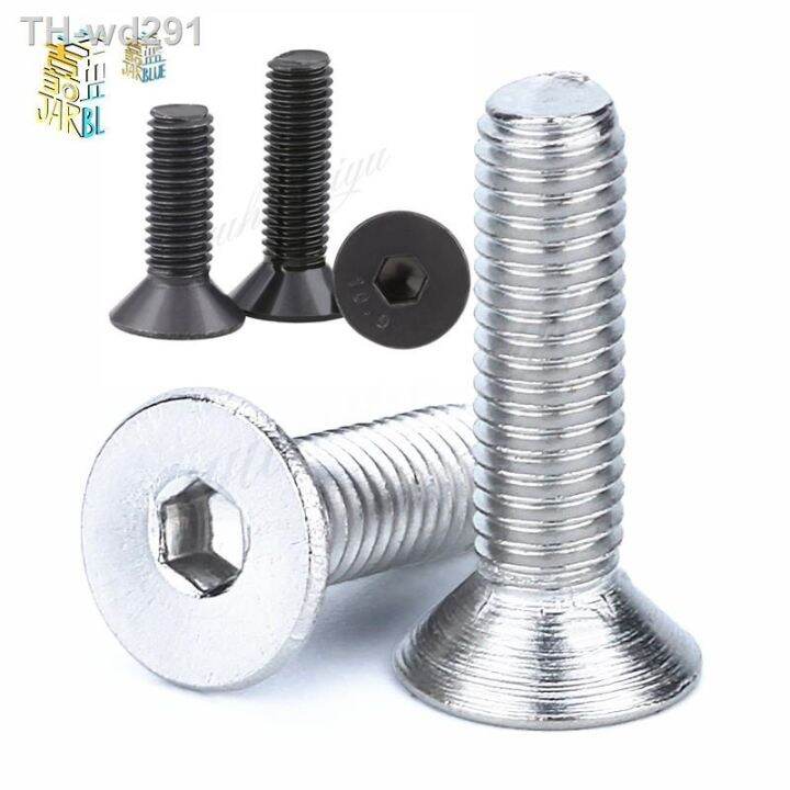 ♠ 5-50pcs M2 M2.5 M3 M4 M5 M6 M8 304 A2 Stainless Steel Black grade 10.9 Hexagon Hex Socket Head ...