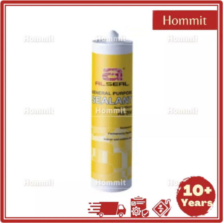 Alseal clear AS-204 transparent general purpose sealant acetic silicone ...