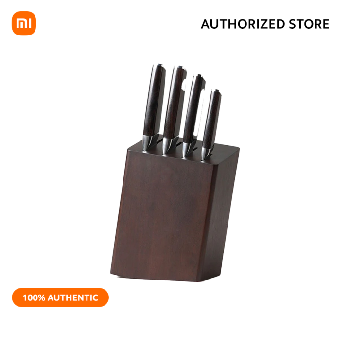 Mijia HU0057 Composite Stainless Steel 5-in-1 Knife Set Chef's Knives Model: Huohou HU0057 ...