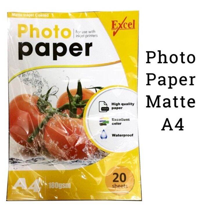 Excel - A4 Matte Photo paper 180gsm4qf | Lazada PH