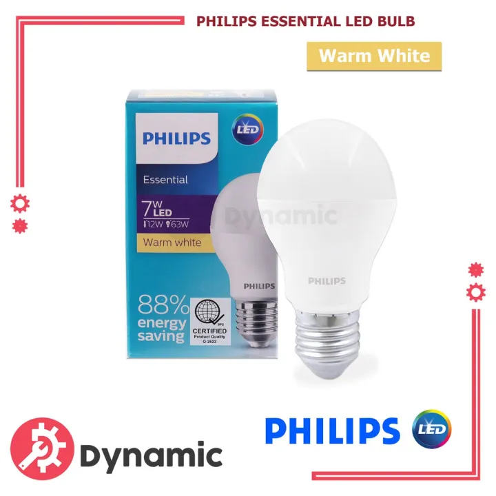 Philips Essential Led Bulb 7 Watts Cool Daylight , Warm White E-27 ...