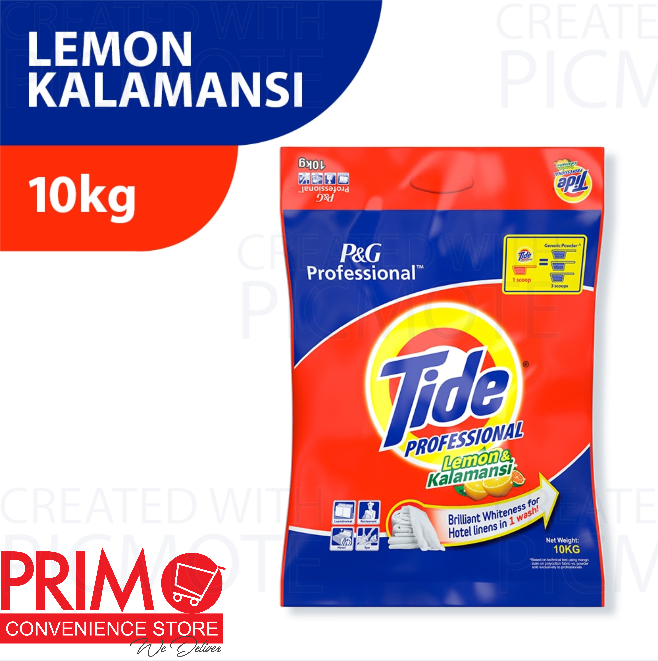 Tide Lemon Kalamansi Laundry Powder Detergent 10Kg [Laundry Detergent ...