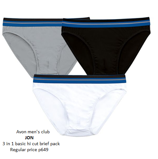 avon men's club JON 3 in 1 basic hi - cut brief pack | Lazada PH