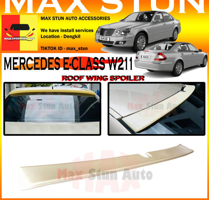 MERCEDES BENZ E CLASS W211 ROOF SPOILER TOP SPOILER GLASS SPOILER ROOF ...