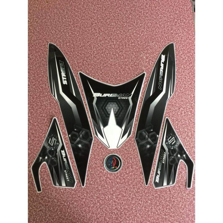 Suzuki Burgman Street Front View Sticker Set: Customized Motorcycle ...