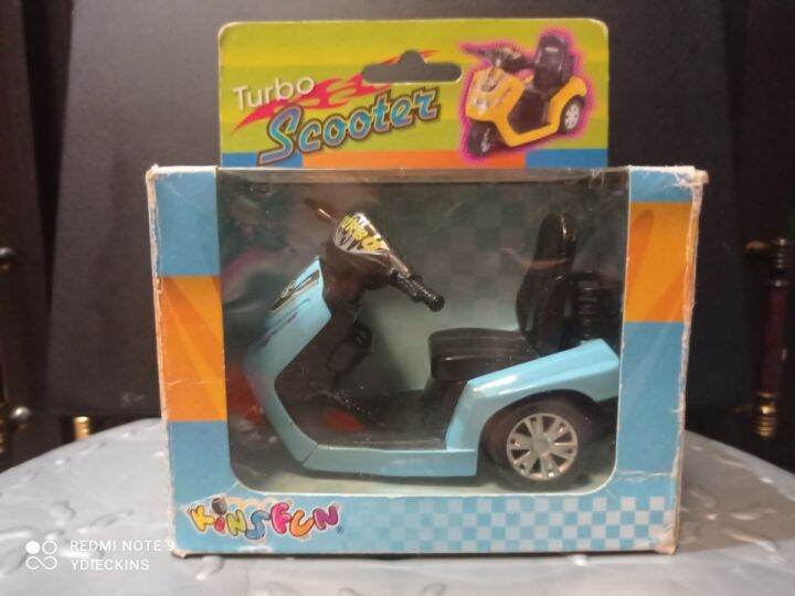 Diecast Kinsfun/Kinsmart - Turbo Scooter (Blue Tosca) | Lazada Indonesia
