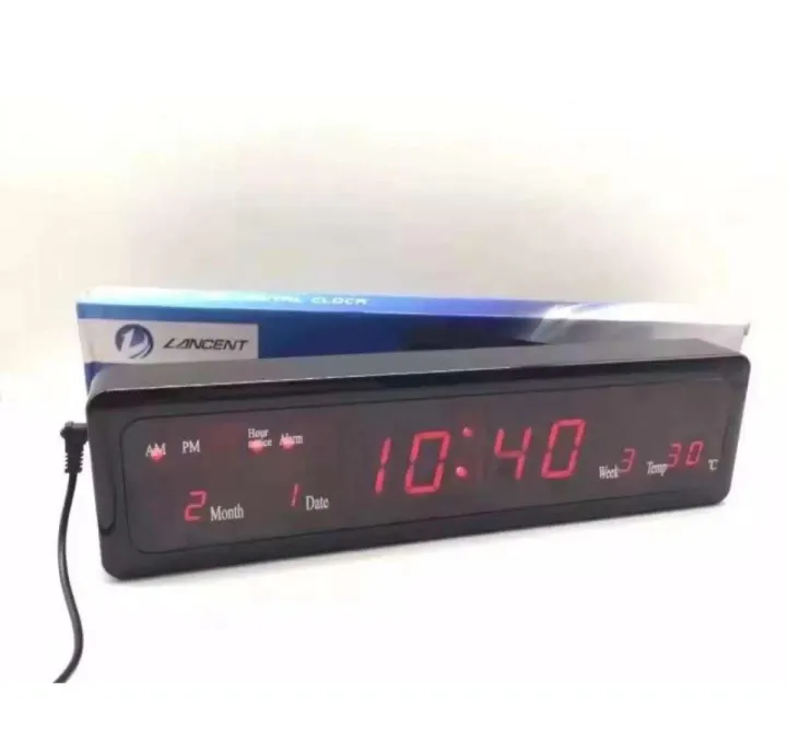 SHOPPINESS "Lancent PL-808 11. 5 LED Display Digital Wall Clock/Desk ...