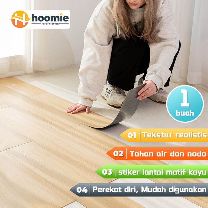 Finil Vinyl Stiker Vinil Lantai Motif Kayu Lantai Vinyl Pvc Vinil ...