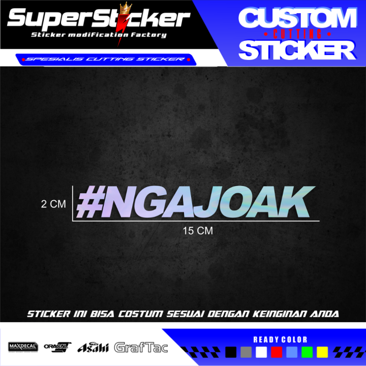 Stiker Racing Hologram Ngajoak Stiker Korban Ghosting Stiker hologram ...