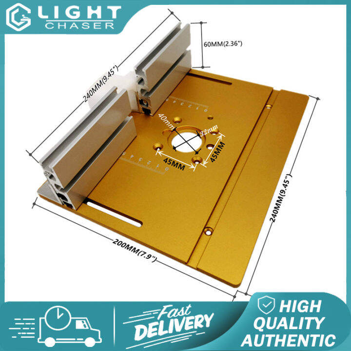 COD Multifunctional Aluminium Router Table Insert Plate W/ Miter Gauge ...