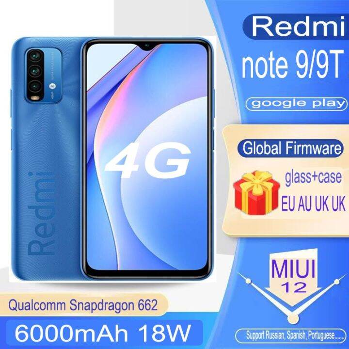 Redmi Note สมาร์ทโฟน9/9T 4G Xiaomi 4GB 128GB แบตเตอรี่6000Mah Snapdragon 662ทุกรุ่น Full Netcom ...