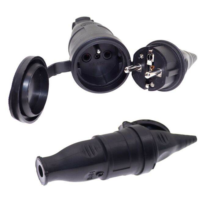 France Standard Waterproof Plug Socket 16A 250V, Rubber Material ...