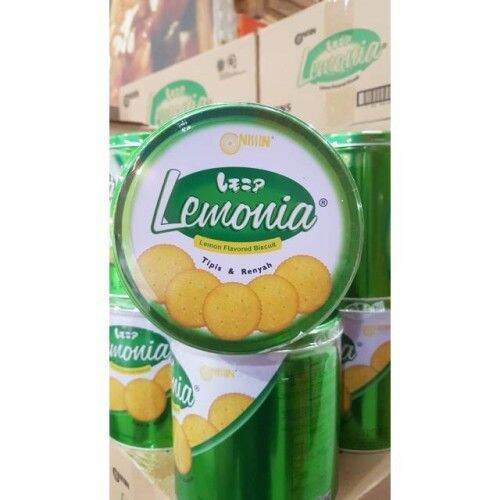 Nissin Lemonia Kaleng Lemon Flavored Biscuit 650 Gr Biskuit Cookies ...
