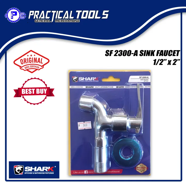 SHARK SF2300-A SINK FAUCET 1/2" X 2" | Lazada PH