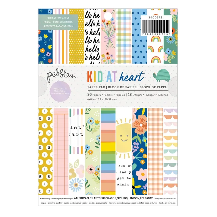 Kid at Heart Paper Pad 6" x 8" - Pebbles | Lazada PH