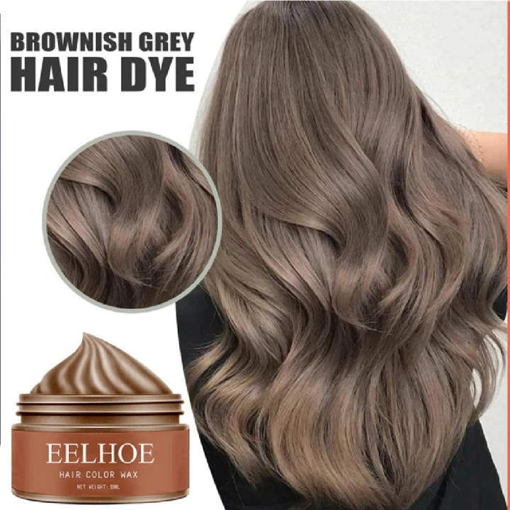 (brown)POMADE COLOUR TEMPORARY HAIR WAX Color Hair Gel Kalanxuan ...