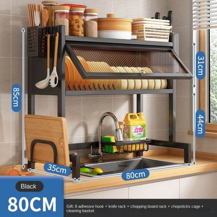 Modern style stainless steel large adjustable 3 tier dinner plate rack ...
