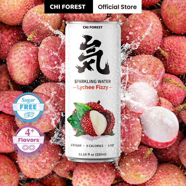Chi Forest (Genki Forest) 元气森林 Sugar Free Sparkling Water Lychee Fizzy Cans Drink 330ml | Lazada ...