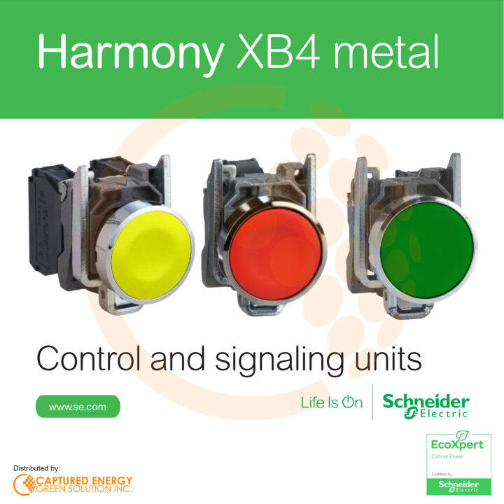 Schneider Electric Harmony XB4 Round Push Button Ø22mm | Lazada PH