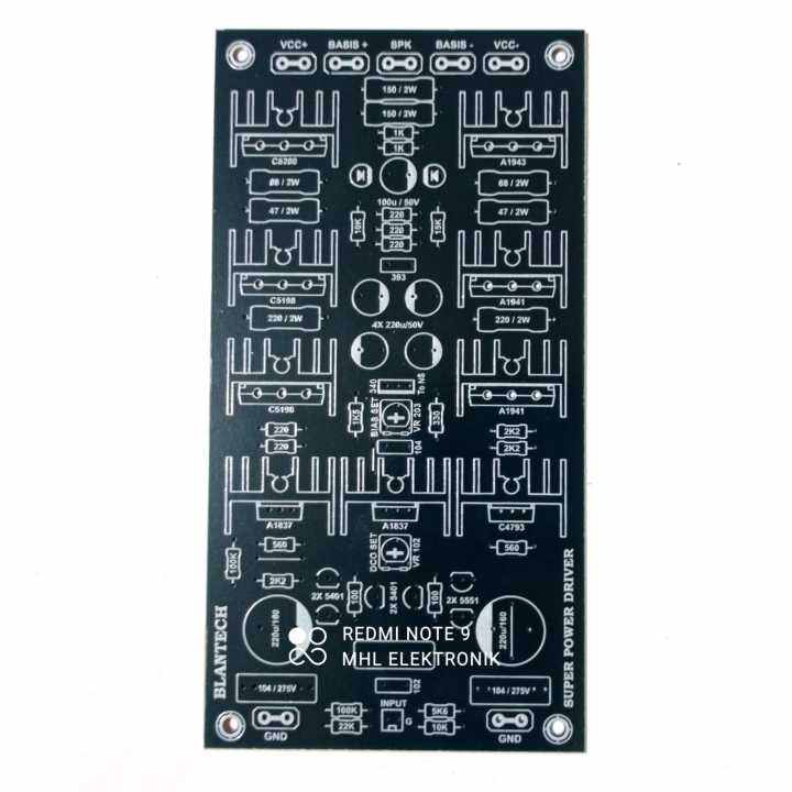 PCB SUPER DRIVER UVJ B3 HIGH VOLT 90 VAC = 128 VDC KUALITAS BUILT UP ...