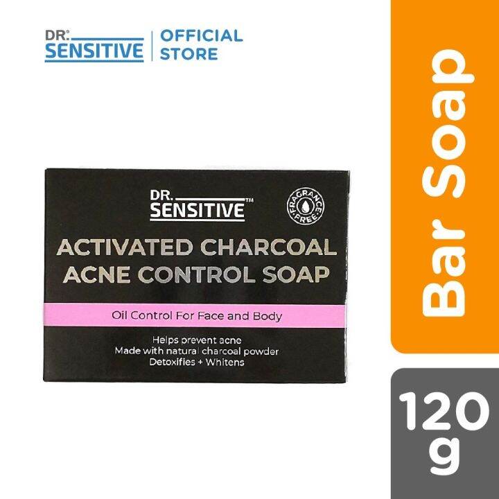Dr. Sensitive Activated Charcoal Acne Control Soap 120g | Lazada PH