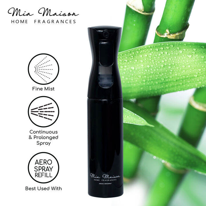 Mia Maison Fresh Bamboo Aerospray 300ml Black - Air Freshener Spray ...