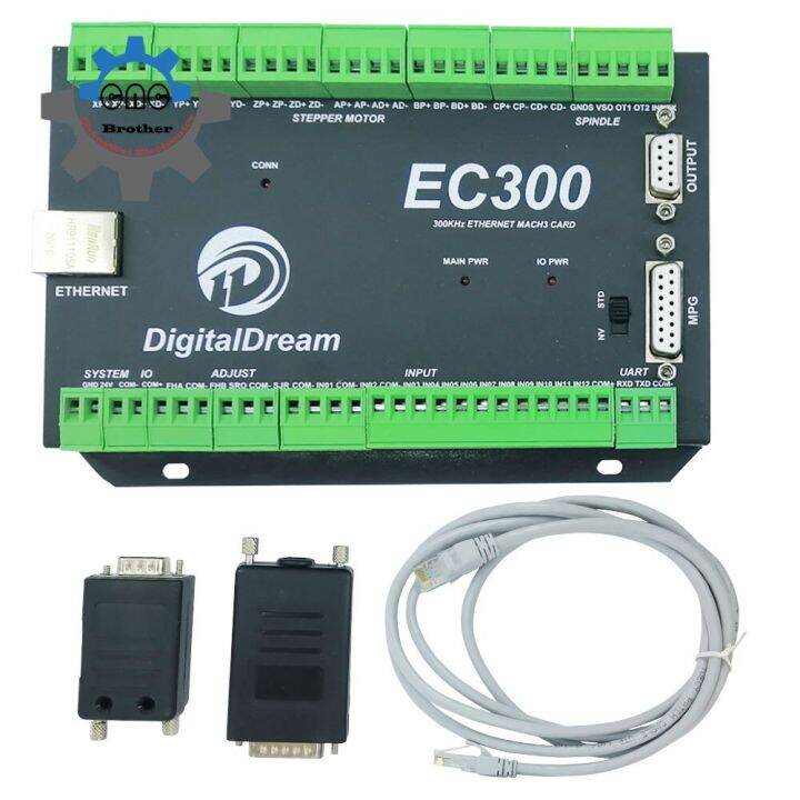 CNC Ethernet Upgrade Mach3 USB Motion Controller EC300 3/4/5/6 Axis Milling Machine Control Card ...