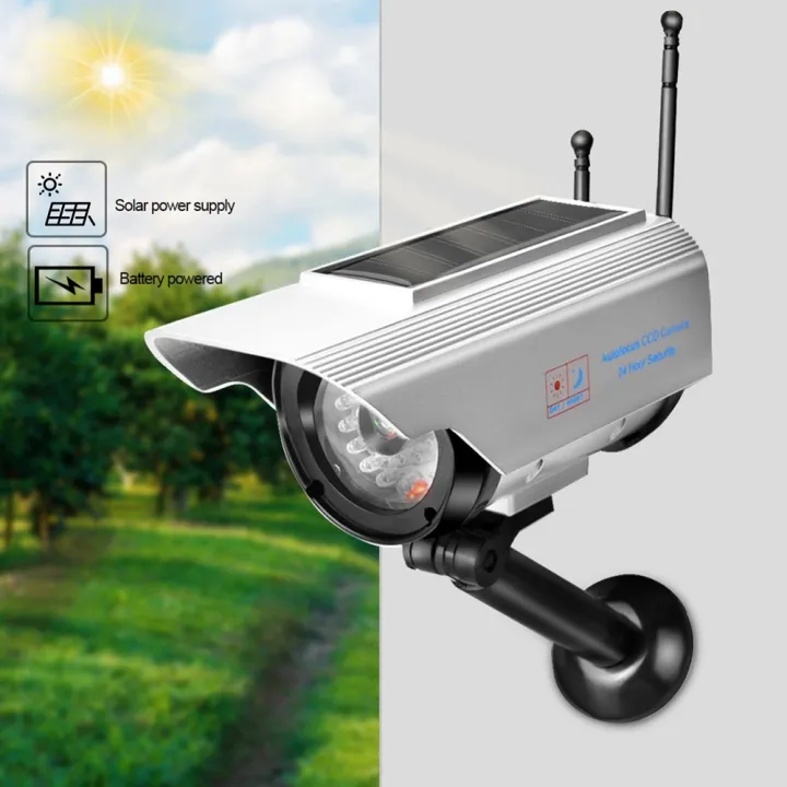 [Hot sales]Solar Powered Camera CCTV Realistic Dummy Fake Imitation ...