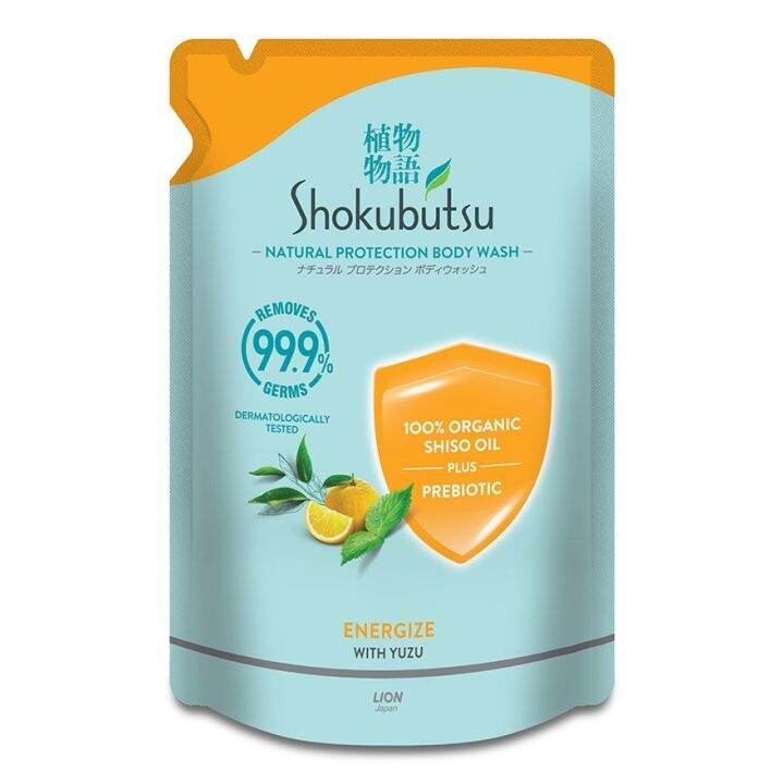 SHOKUBUTSU NATURAL PROTECTION BODY WASH 800G (REFILL PACK) - ENERGIZE ...