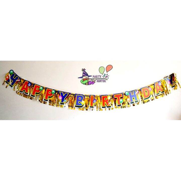Banner Happy Birthday Rumbai/Bunting Flag Happy Birthday Rumbai ...