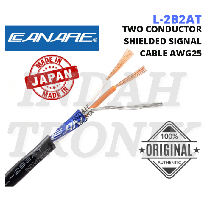 CANARE L-2B2AT Two-Conductor Shielded Cables (Single) Aluminum Foil ...