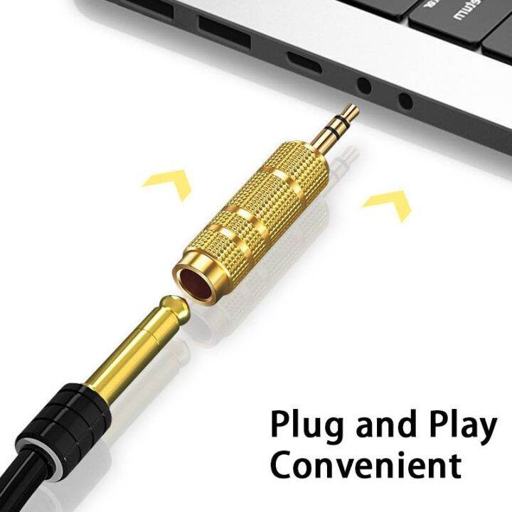 3.5mm To 6.35 mm Audio Adapter 6.35 Plug To 3.5 Stereo Jack AUX Converter Amplifier | Lazada PH