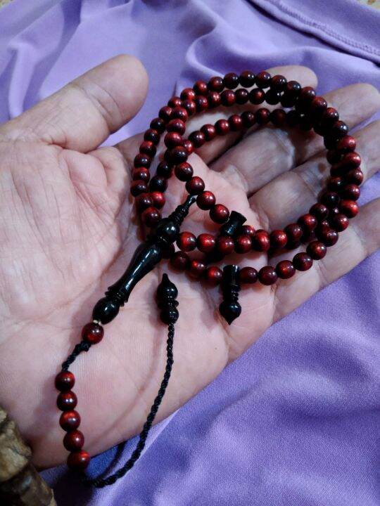 Tasbih Muslim Merah Menyala Tali Arus 5mm | Lazada Indonesia
